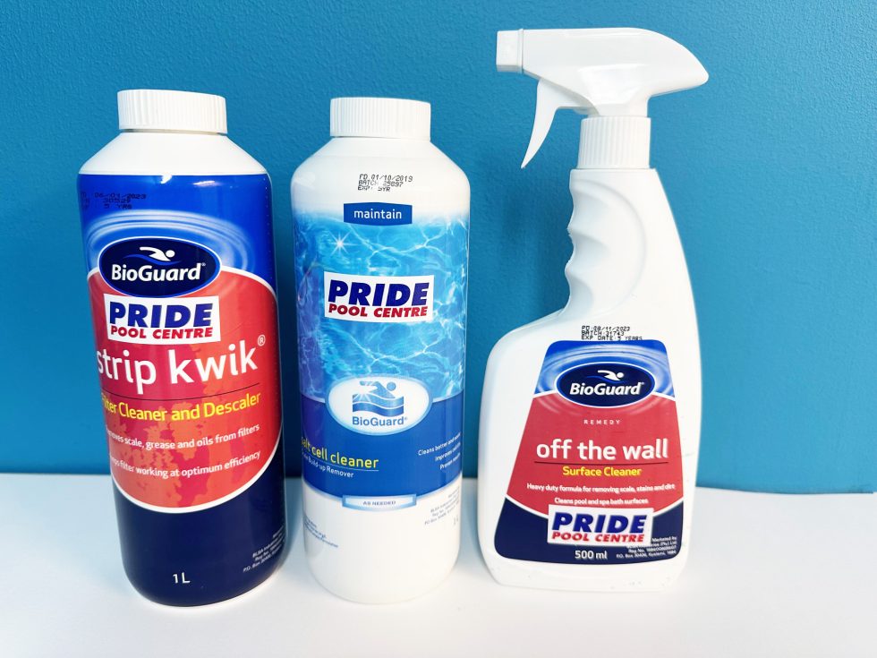 Swimming pool chemicals by Bioguard and hth - including sanitizers ...